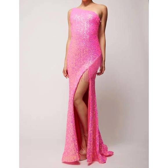 Vienna Prom | Dresses | New Vienna Prom Sequin Evening Gown In Fuchsia ...